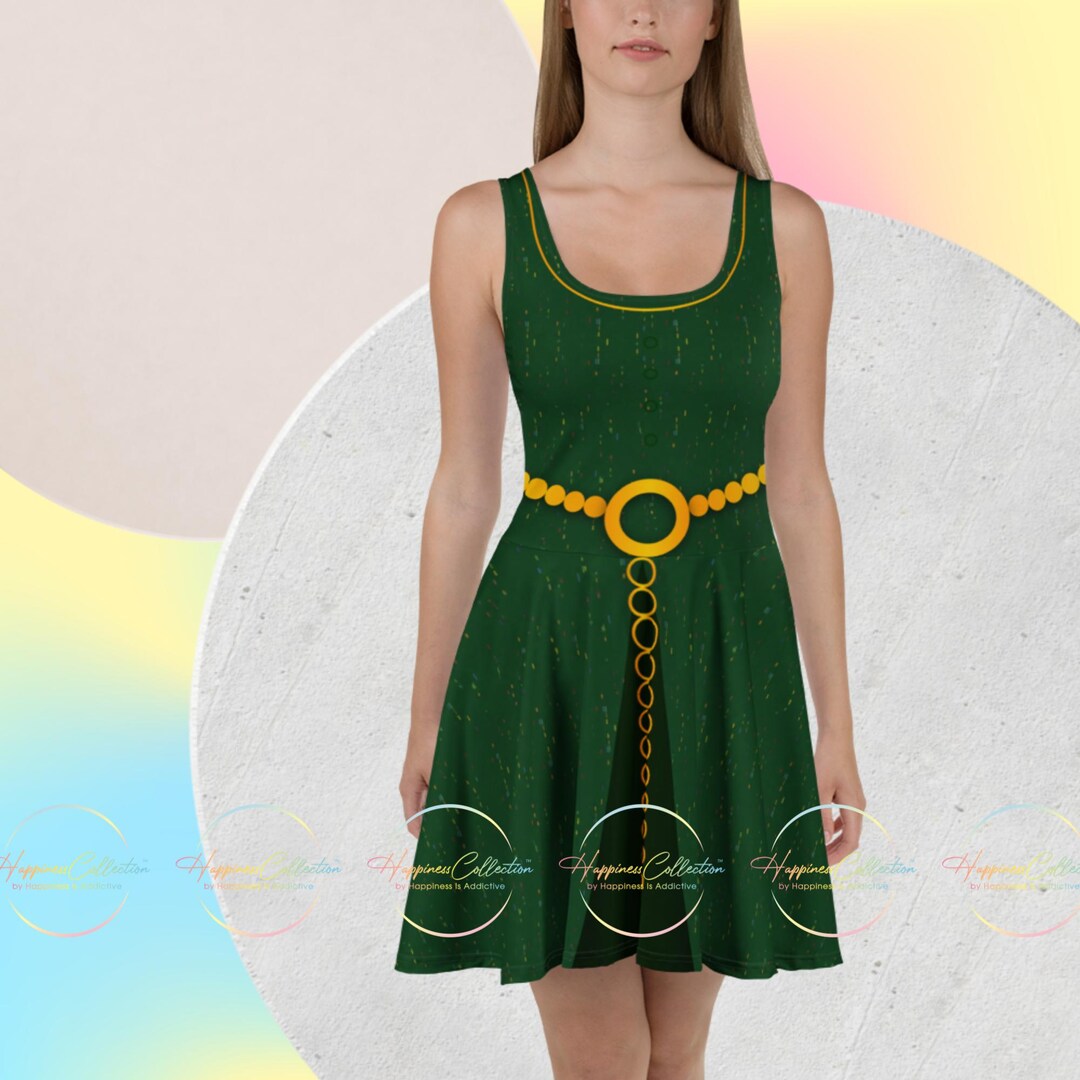 Queen Elinor Skater Dress – Regal Brave-inspired Disneybound Outfit ...