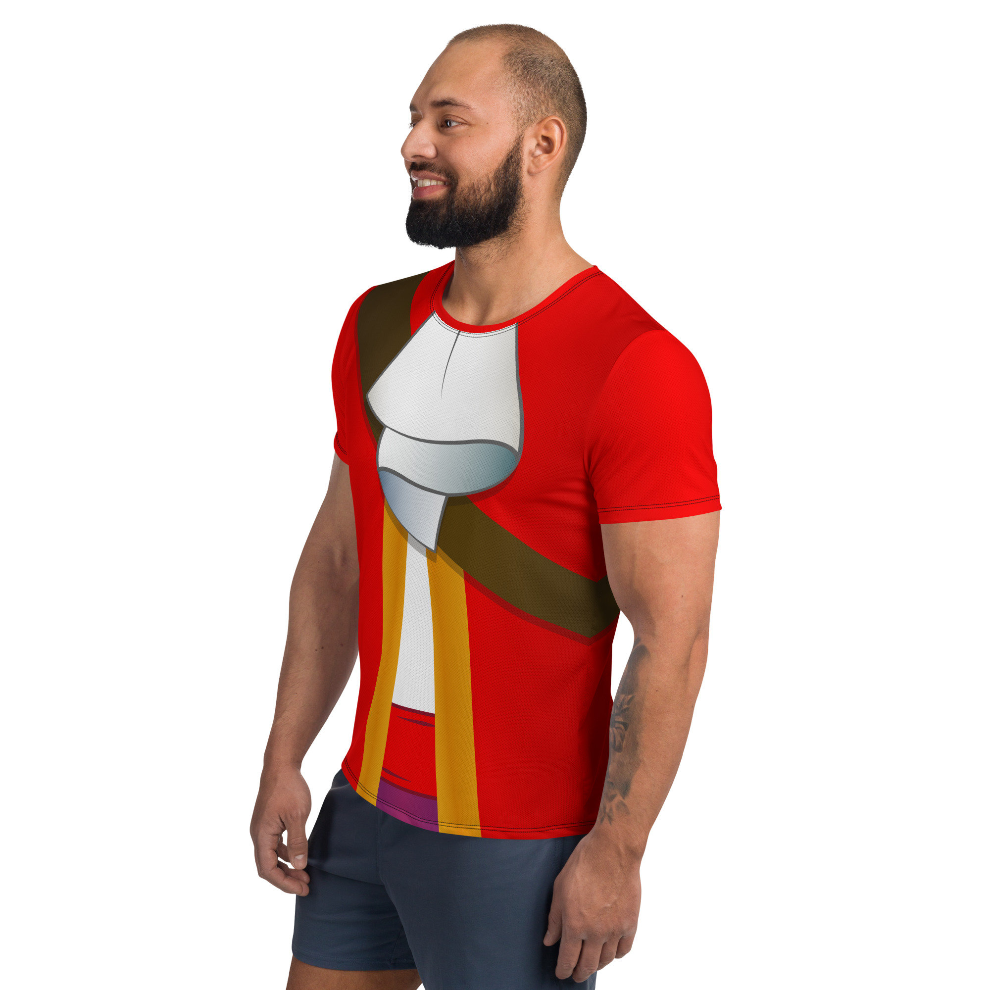 Captain Black Stache 3D T-Shirt, Costume Halloween Cosplay 3D T-Shirt ...