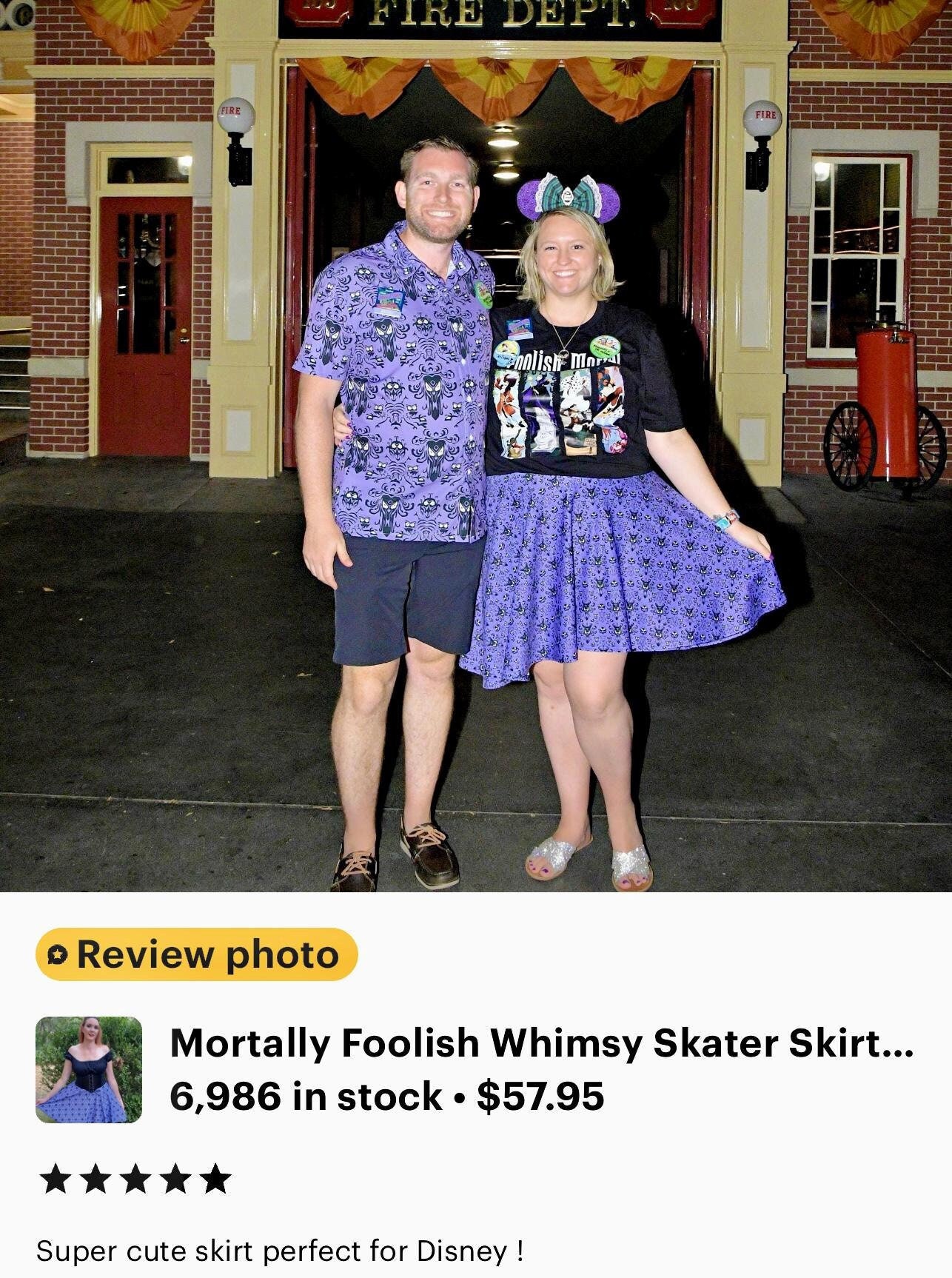 Mortally Foolish Whimsy Skater Skirt - Embrace Playful Folly - Etsy