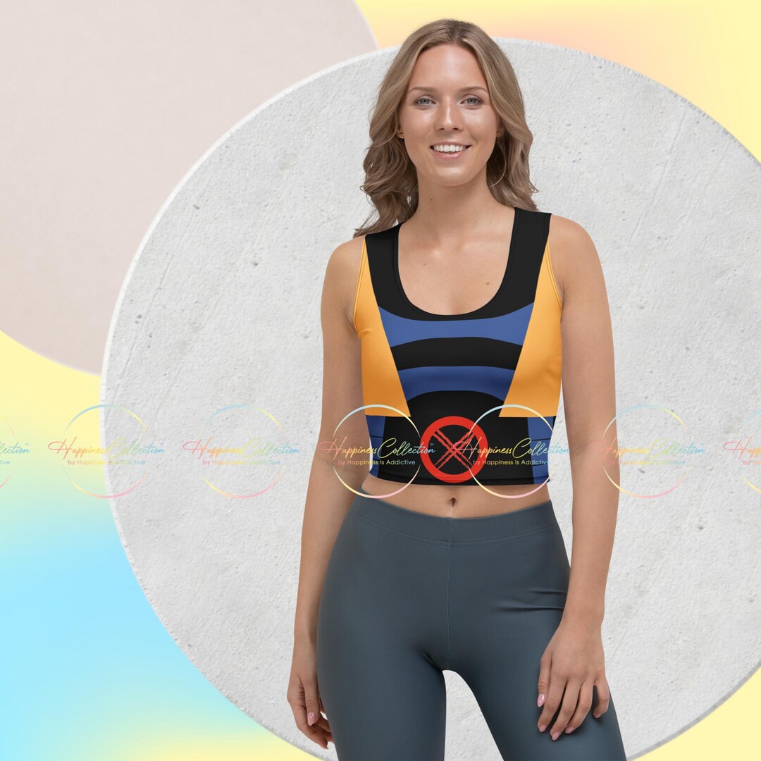 Grey Athletic Crop Top – Heroic Women’s Comic Con Cosplay, Halloween ...