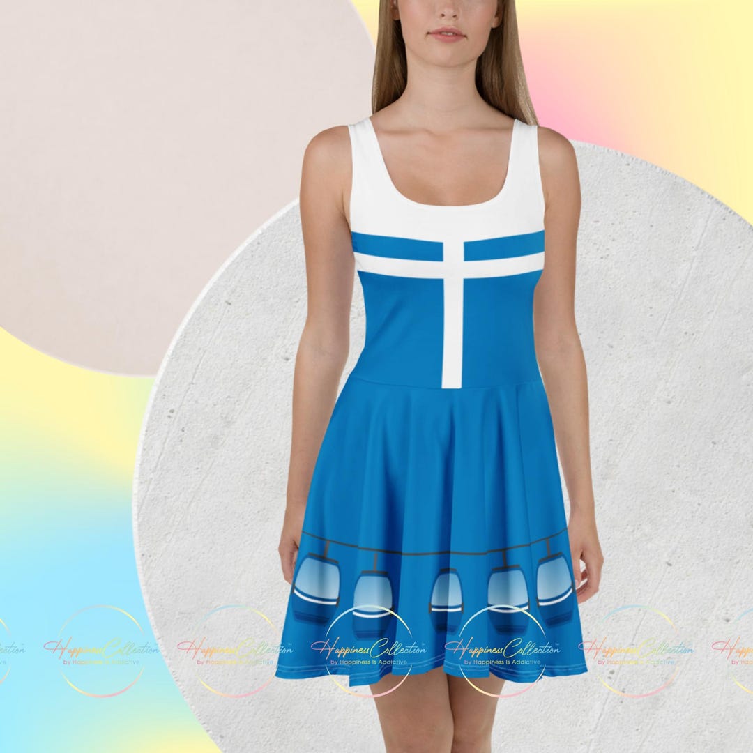 The Blue Skies Skyliner: Women's Aerial Adventure Skater Dress - Etsy