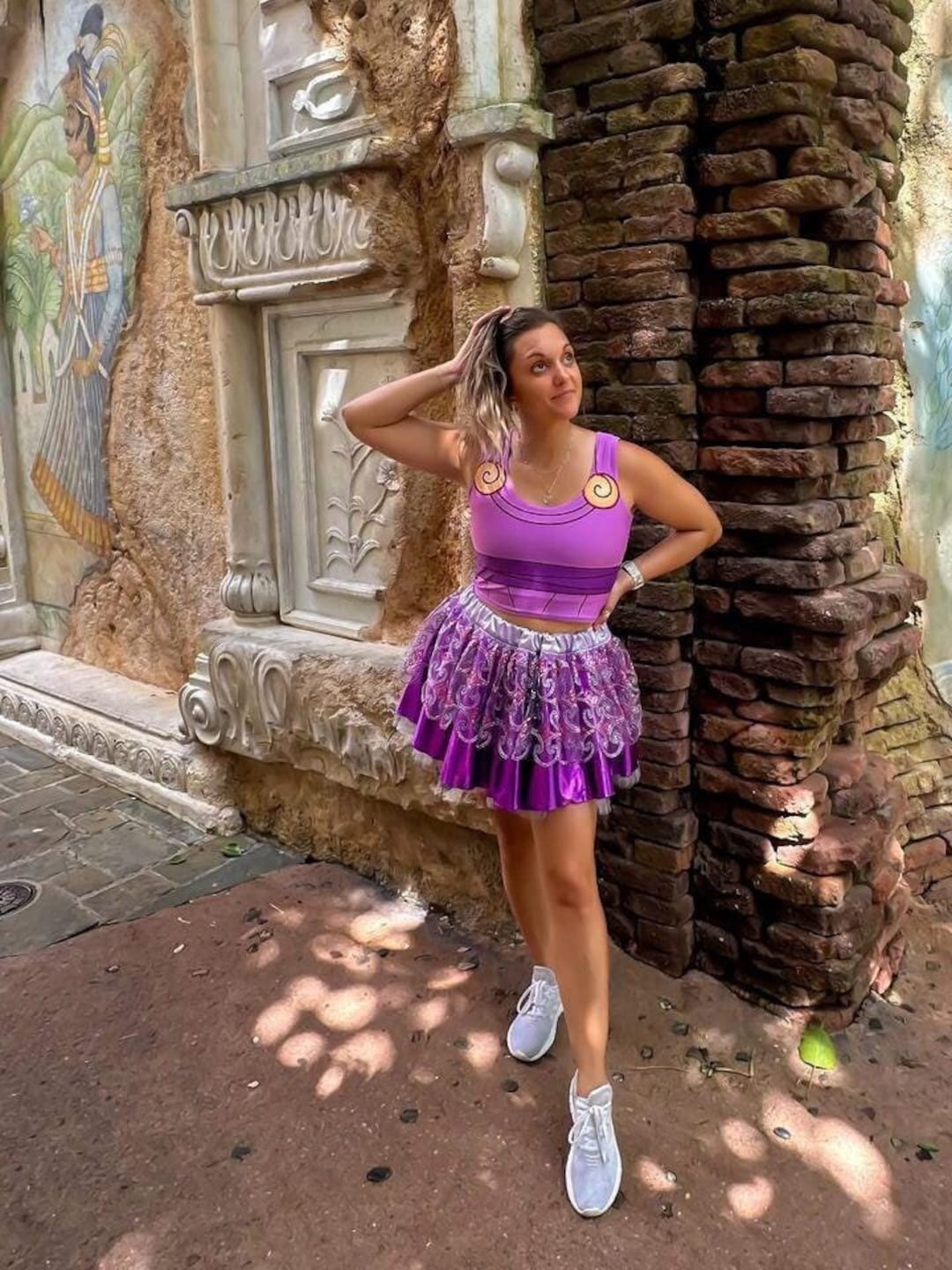 Megara Crop Top – Greek Goddess Disneybound Sleeveless Athletic Outfit ...