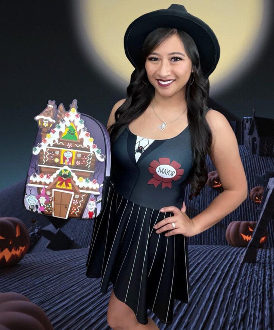 Mayor of Halloween Skater Dress: Gothic Sleeveless Costume Disneybound ...