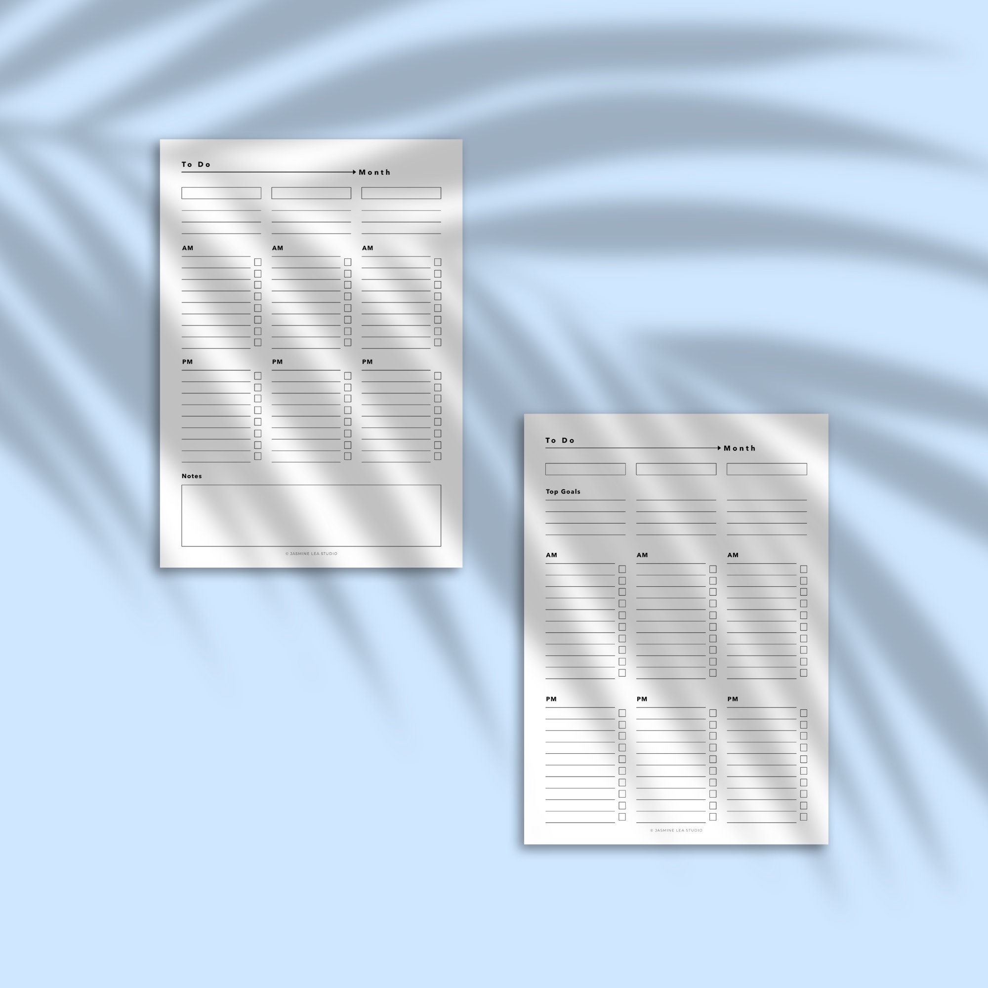 Minimal to Do Am Pm Planner Printable, Simple Daily to Do Am Pm Pdf ...