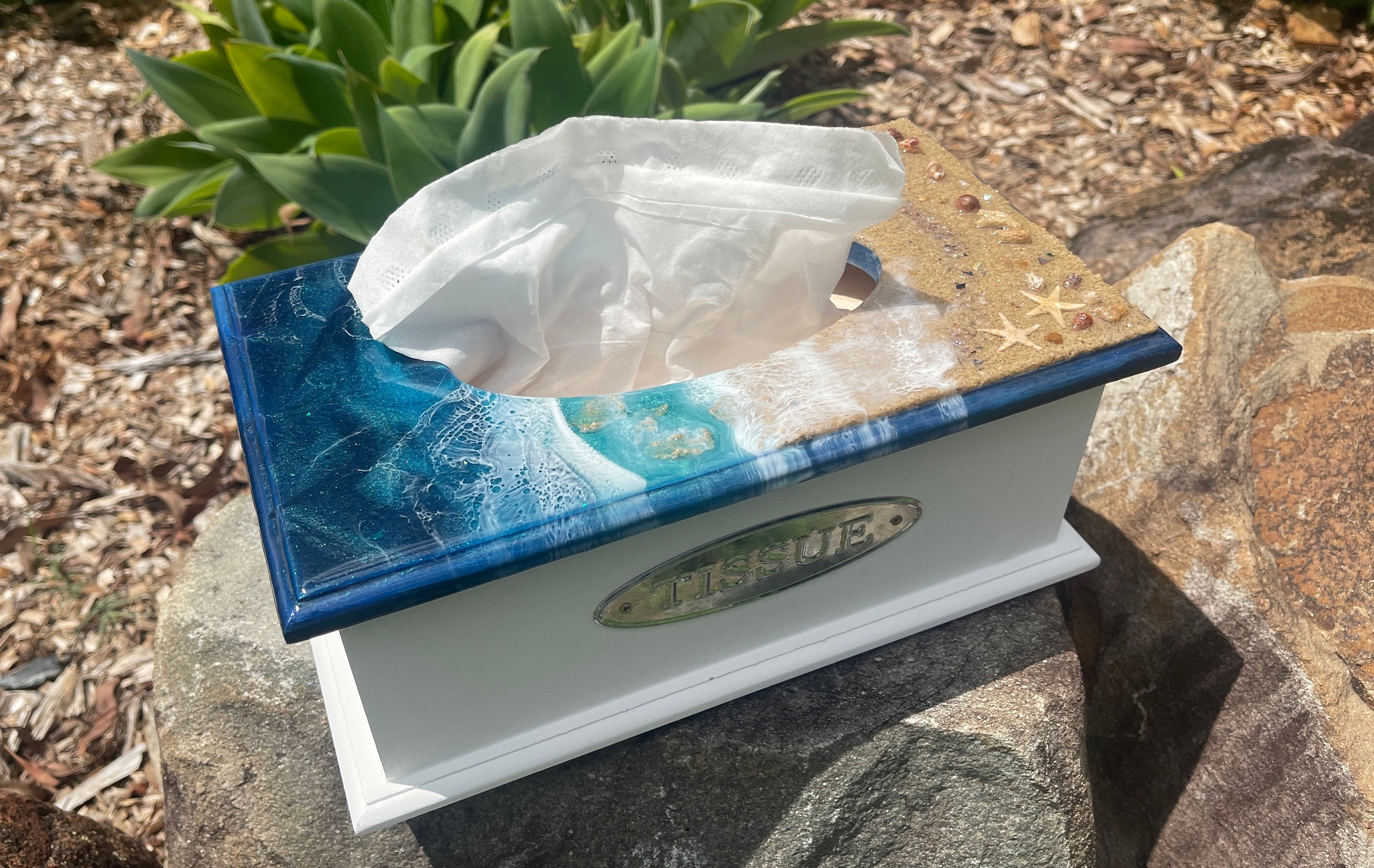 Resin Tissue Box Cover Wood Tissue Box Holder Birthday - Etsy