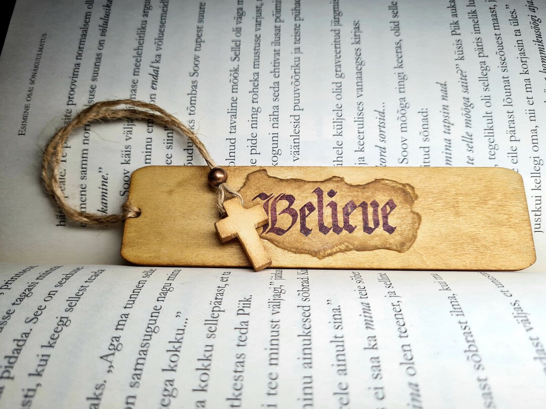 Custom Christian Handwritten Calligraphy Medieval Style Bookmark With ...
