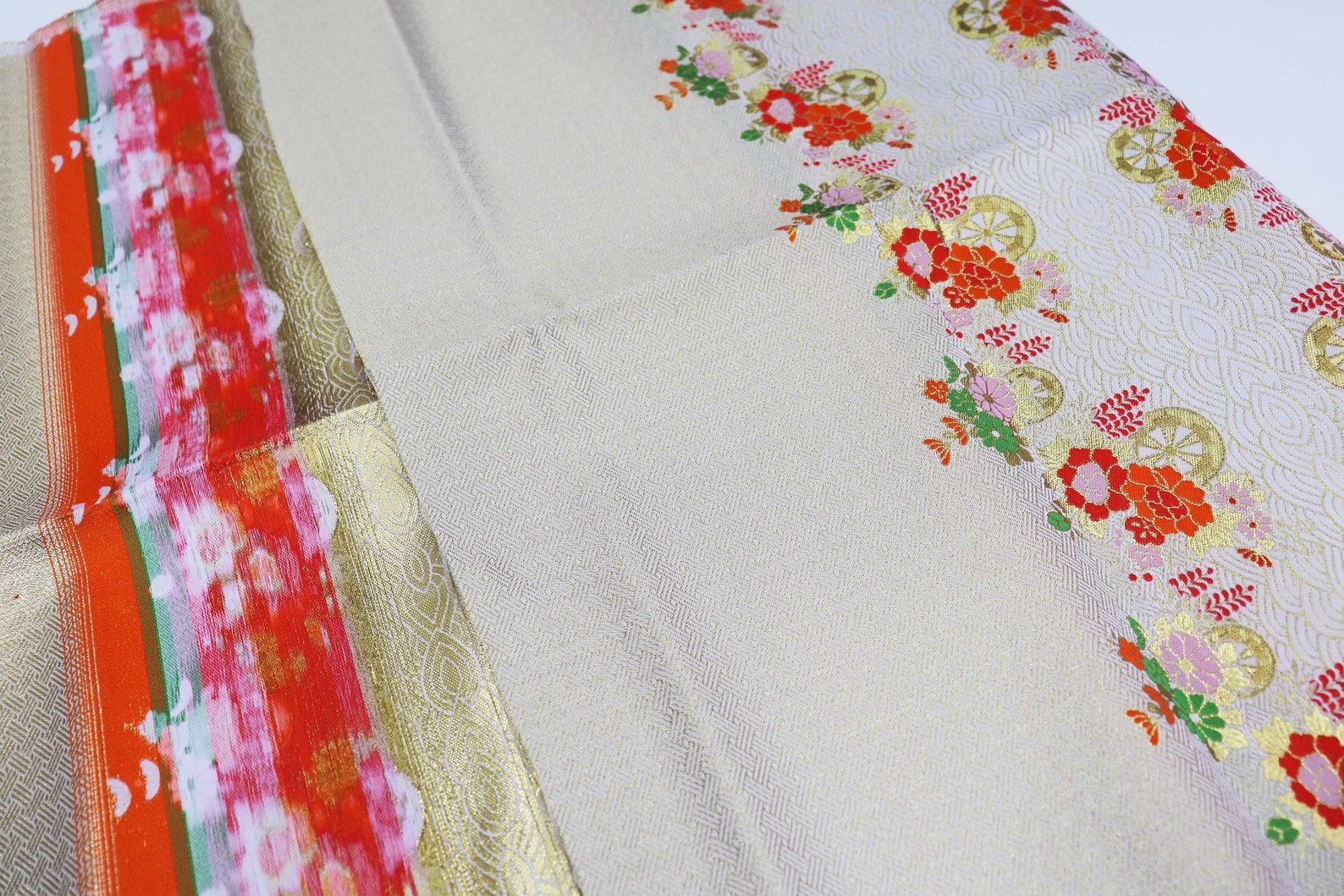 Japanese Kimono Fabric / woven fabric / Silk fabric | Etsy
