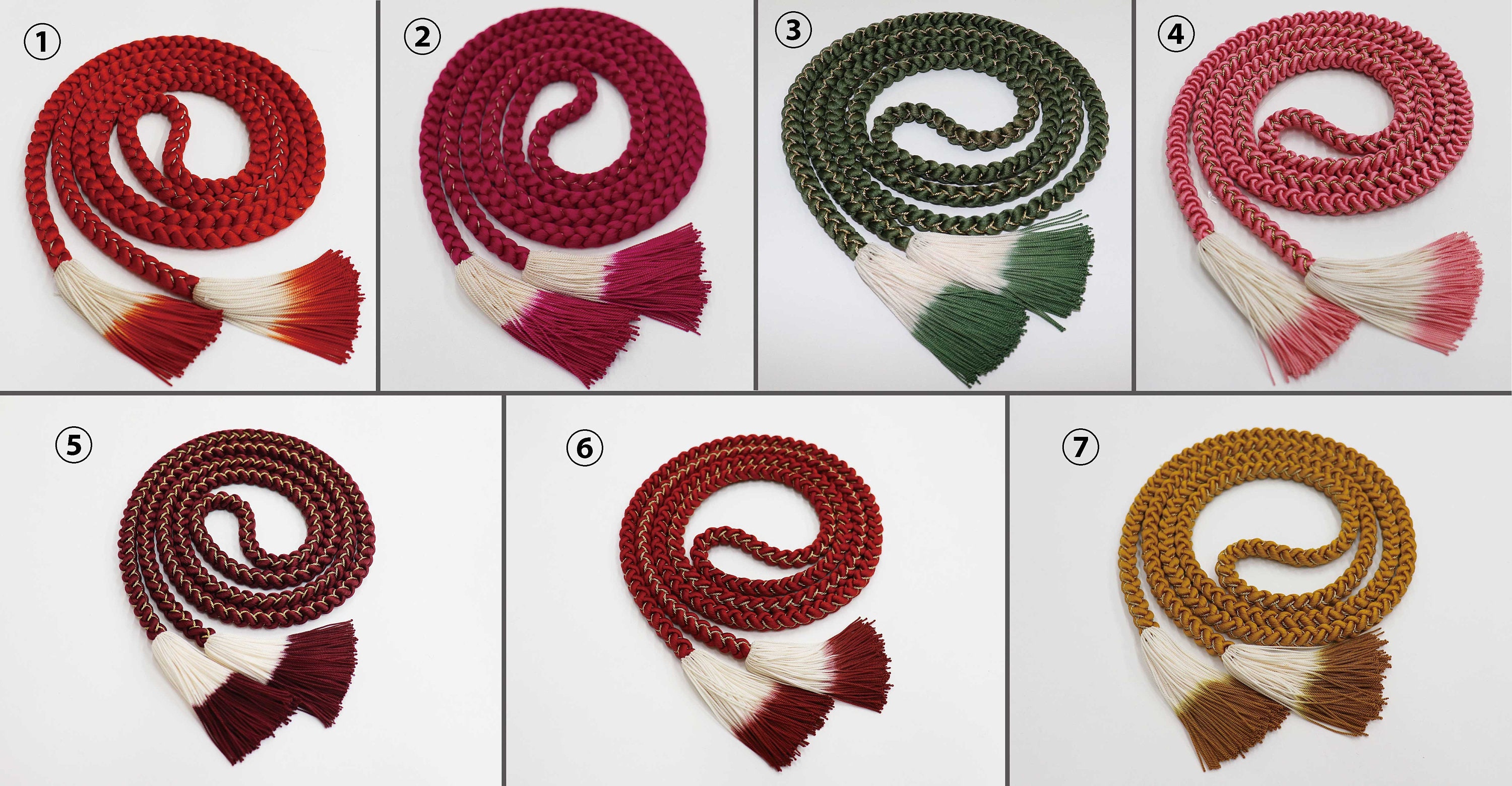 Obi-jime / Japanese Kimono Obi-jime / Vintage Silk Obi-code/ - Etsy