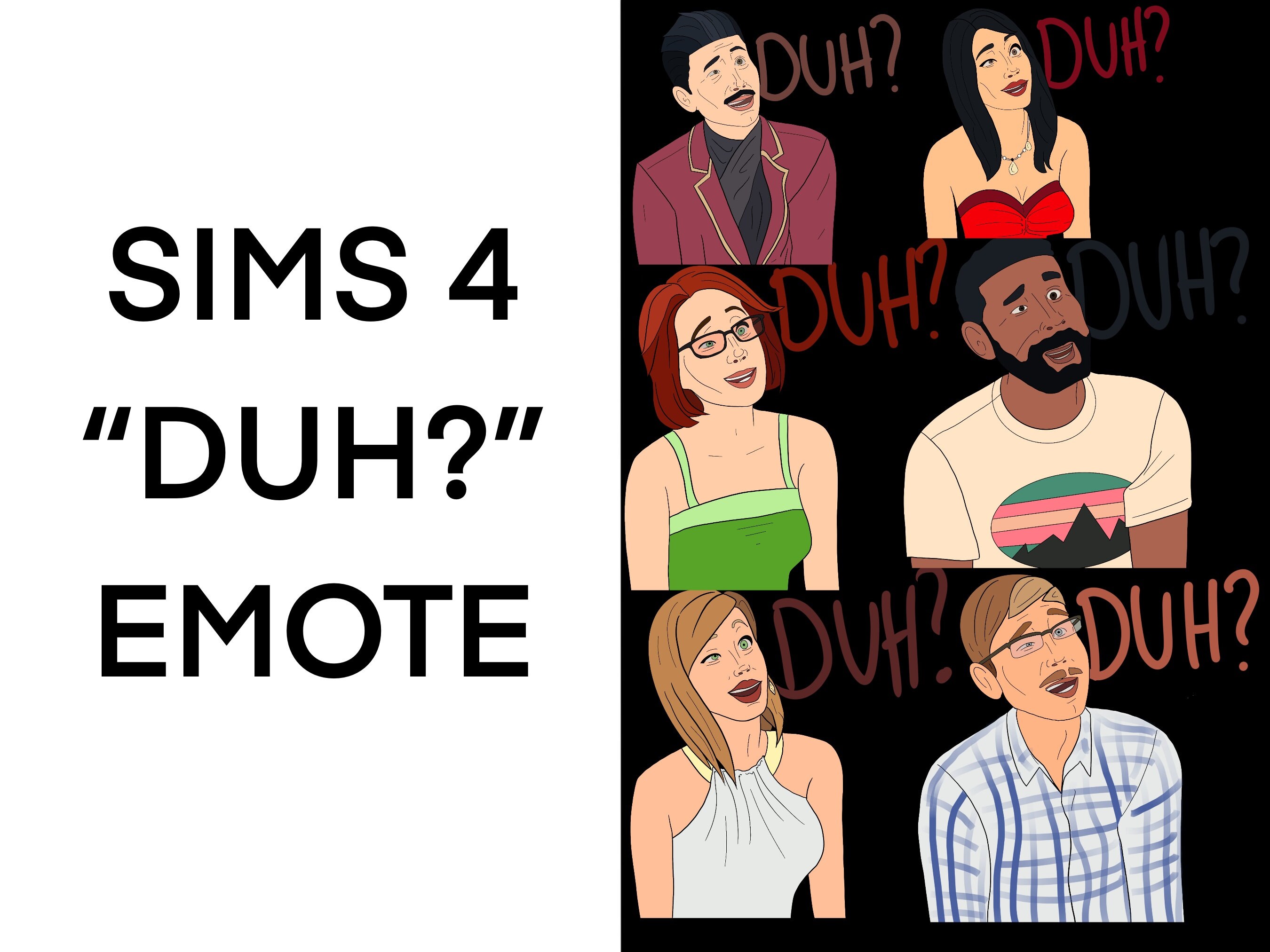 Sims 4 duh Emote - Etsy