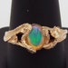 14k Gold Snake Ring: Opal Flower Garden Serpent Ring - Etsy