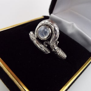The White Mage Staff Ring With Moonstone - Magical Jewelry for Wizards ...