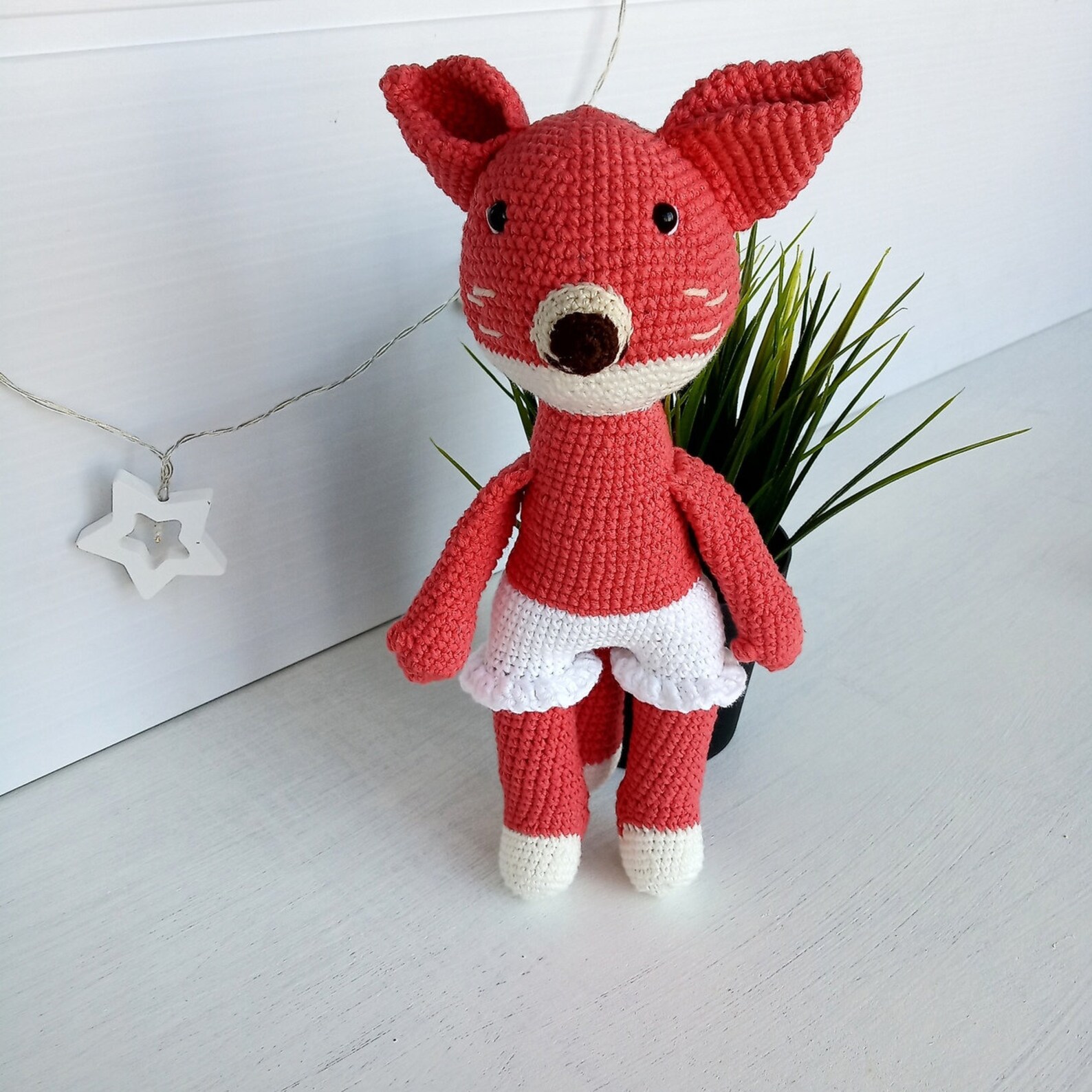 Red fox stuffed animal. Cute Fox Plush Toy. Woodland fox | Etsy