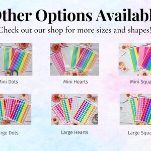 Colored Large Heart Stickers - Planner Stickers - Transparent Stickers ...