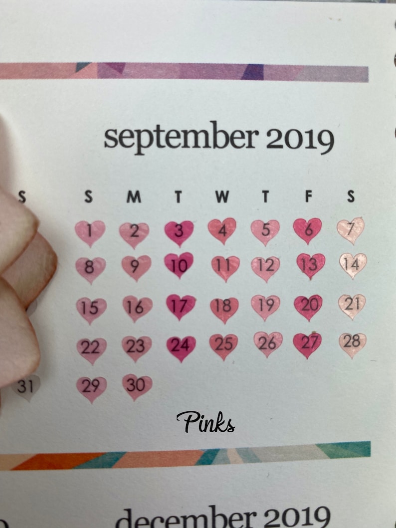 Colored Mini Heart Stickers Planner Stickers Transparent - Etsy