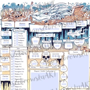 D&D 5e Character Sheets - Form Fillable Sheets With Gold Theme | Dragon ...
