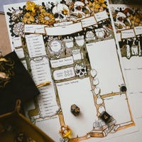 Gothic Character Sheet and Dnd Character Backstory Bundle Printable PDF ...