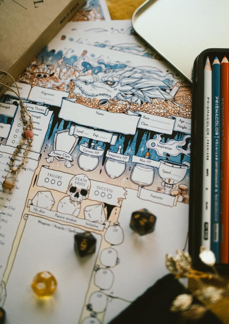 Gold Mine D&D 5e Character Sheets: Printable Fantasy RPG (PDF) - Etsy