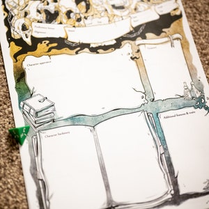 D&D Character Sheets | Printable Character Sheets Death Theme - Etsy