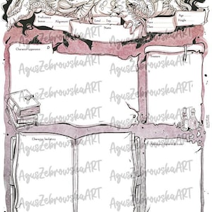 Dragon Themed D&D 5e Character Sheets (printable) - Etsy