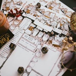 D&D Character Sheets - Coffee Shop| Printable Dnd 5e Character Coffee ...