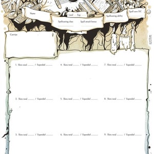 Fillable Bard Character Sheet Customizable DND Character - Etsy