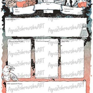 D&D Character Sheets - 6 PAGES | Printable Dnd 5e Character Sheets ...