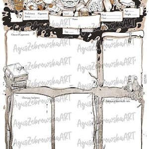 D&D Character Sheets - Coffee Shop| Printable Dnd 5e Character Coffee ...
