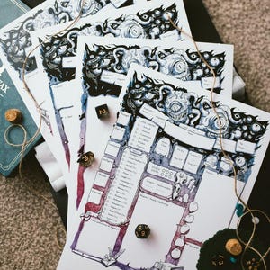 Spectator D&D 5e Character Sheets: Printable Monster Theme (PDF) - Etsy