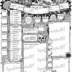 Feywild D&D 5e Character Sheets: Autumn Theme (printable) - Etsy