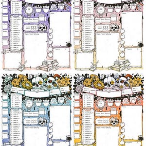 Feywild D&D 5e Character Sheets: Autumn Theme (printable) - Etsy