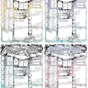 Dragon Themed D&D 5e Character Sheets (printable) - Etsy