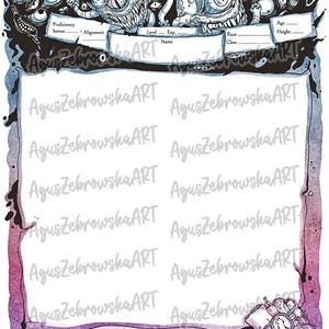 Spectator D&D 5e Character Sheets: Printable Monster Theme (PDF) - Etsy