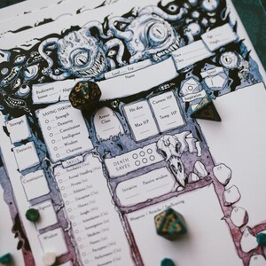 Spectator D&D 5e Character Sheets: Printable Monster Theme (PDF) - Etsy