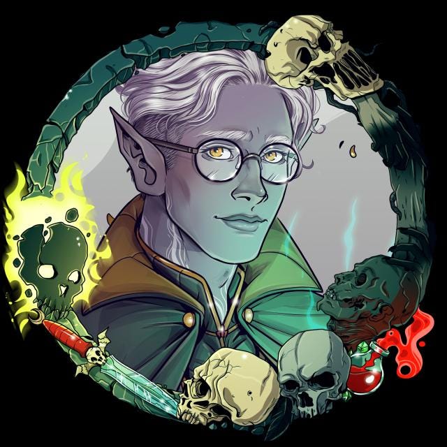Tokens for D&D – Death Theme 5 Color PNG + Editable PSD | Custom ...