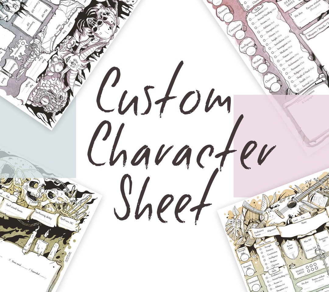 Custom D&D Character Sheet | Your Story, Your Character Sheet Design ...