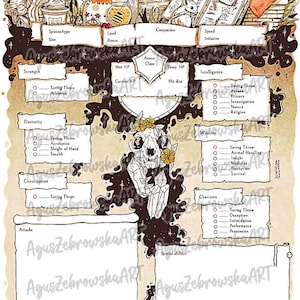 Coffee Theme D&D 5e Character Sheets - Printable 6 Pages (PDF) - Etsy UK