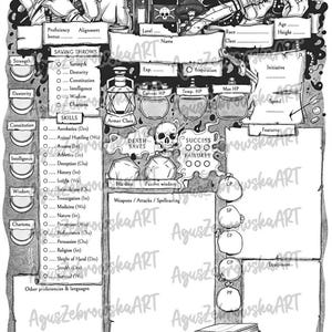 D&D Character Sheets - Rogue Class | Printable Dnd 5e Character Sheets ...