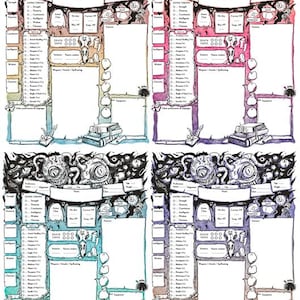 Spectator D&D 5e Character Sheets: Printable Monster Theme (PDF) - Etsy