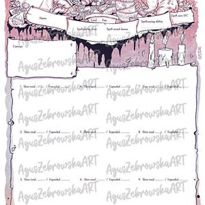 Feywild D&D 5e Character Sheets: Printable Mirrors Theme (PDF) - Etsy