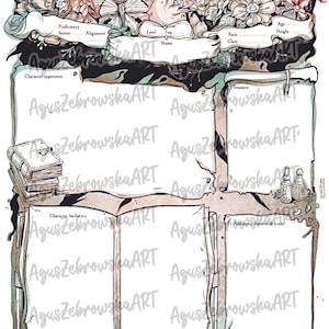 D&D Character Sheets - Flowers | Printable Dnd 5e Character Sheets ...