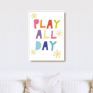 Set of 3 Kids Prints Playroom Decor, Kidsroom Poster, Kids Quote ...