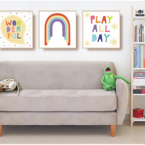 Set of 3 Kids Prints Playroom Decor, Kidsroom Poster, Kids Quote ...