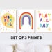 Set of 3 Kids Prints Playroom Decor Kidsroom Poster Kids - Etsy