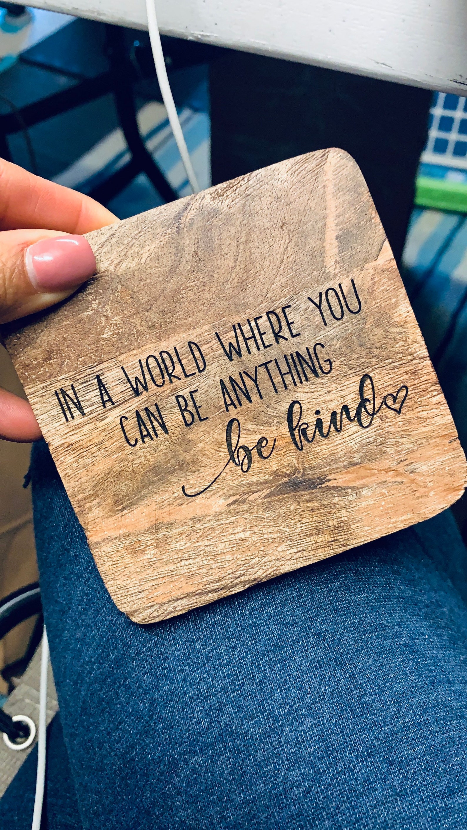 Motivational Quotes Wooden Coasters Set of 4 Laser - Etsy