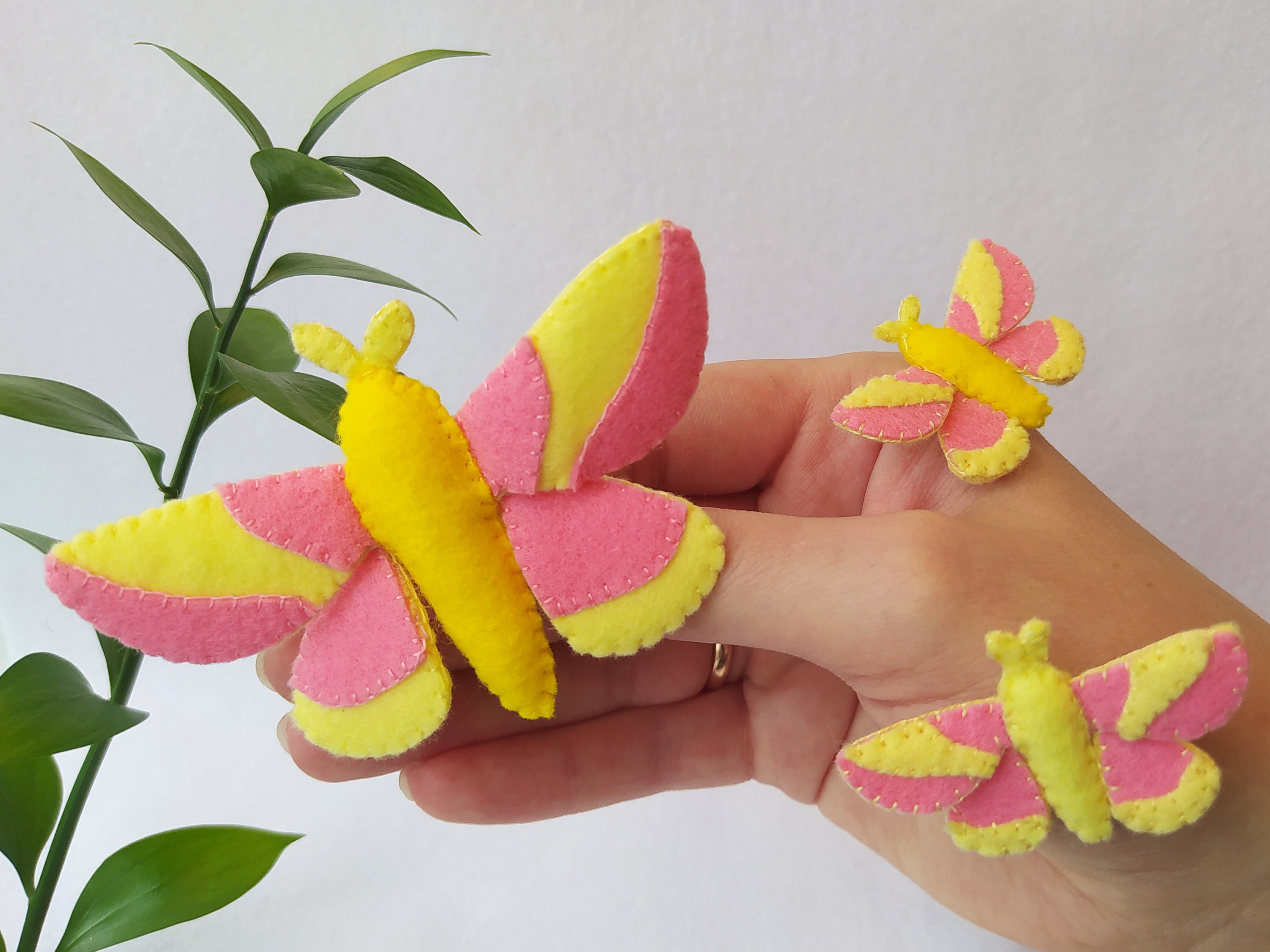 Rosy Maple Moth Pattern Felt Butterfly Sewing Tutorial Fresh | Etsy