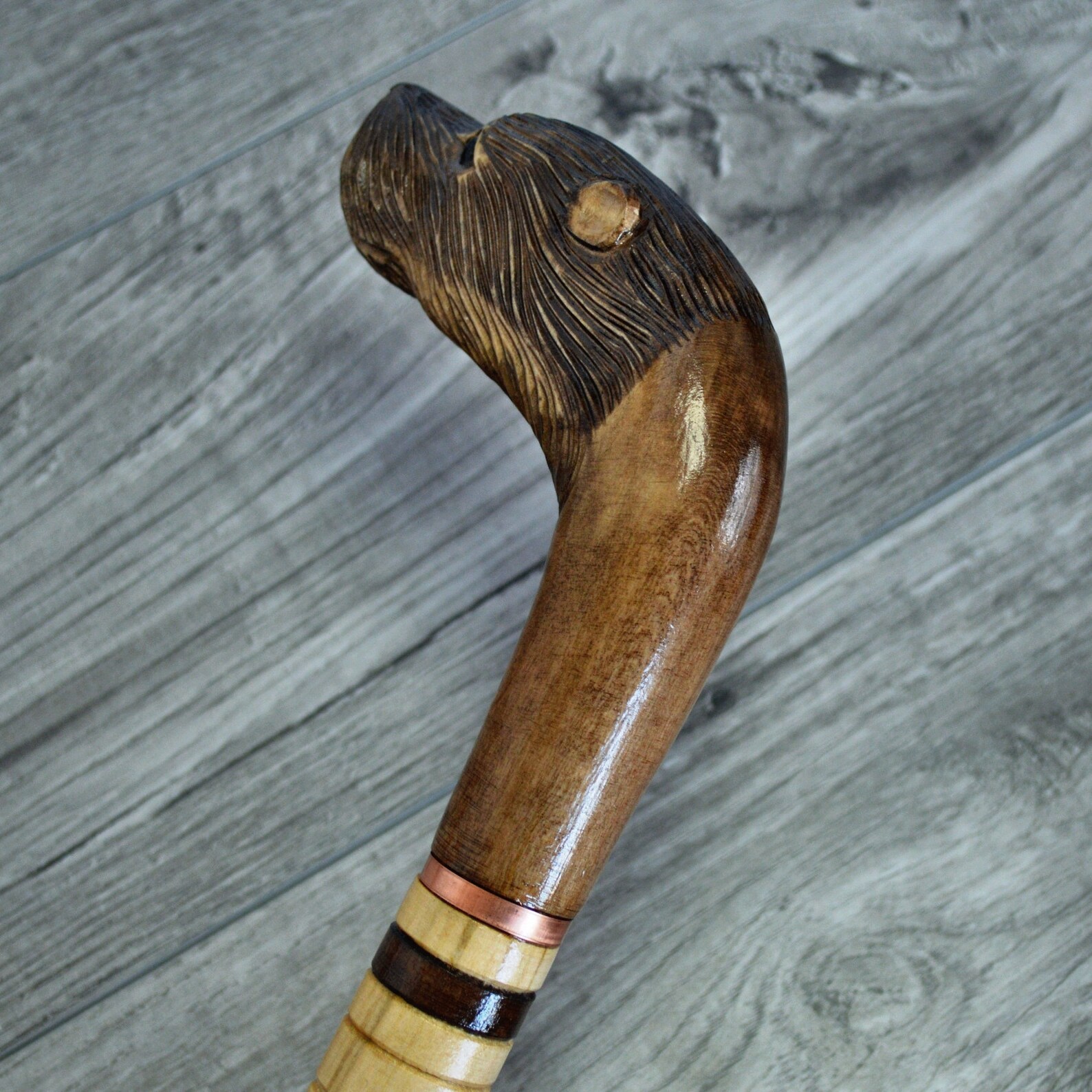 Walking Stick Cane Wooden Carving Handmade Cane Hiking Stick - Etsy