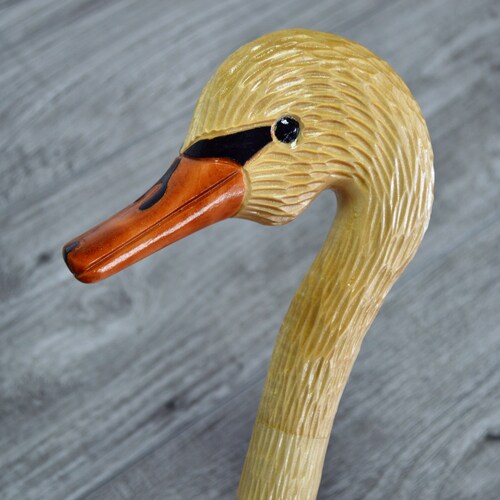 Phoenix Cane Walking Stick Wooden Carved Hand Head Walking - Etsy