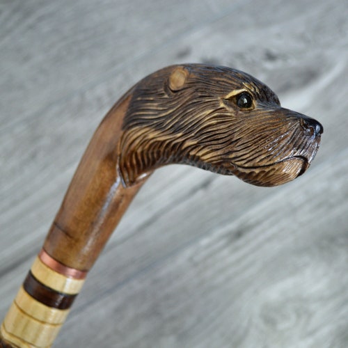 Phoenix Cane Walking Stick Wooden Carved Hand Head Walking - Etsy