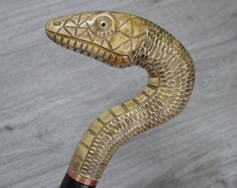 Original African Unisex Cane Hiking Walking Stick Ambidextrous Handmade ...