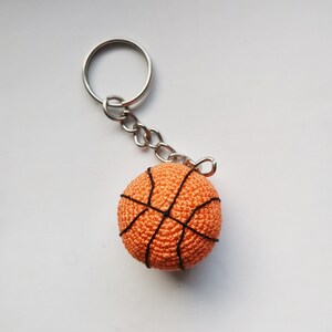 Instant Download Crocheted Basketball Keychain Pattern Mini Sports Ball ...